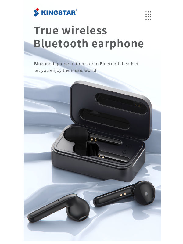 China Rectangle Semi-in-ear Touch Earbuds Wireless Earphones BT 5.0 ...
