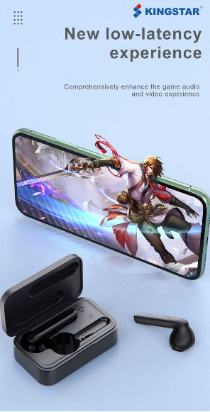 China Rectangle Semi-in-ear Touch Earbuds Wireless Earphones BT 5.0 ...