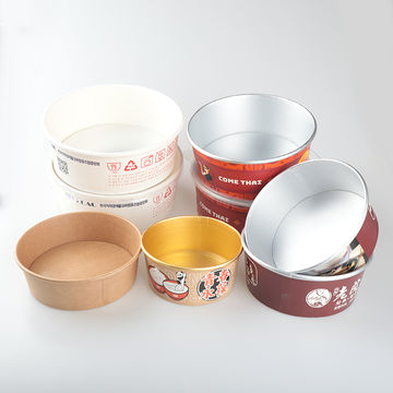 China New design Eco-friendly 12oz gold foil coated paper Food ...