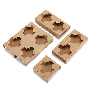 China Customized Size Disposable Paper Cup Holder Tray Carrier Drink ...