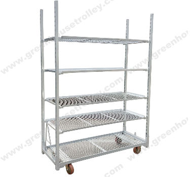 Flower trolley Greenhouse transport cart Danish flower cart Nursery ...