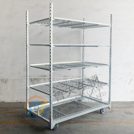 Flower trolley Greenhouse transport cart Danish flower cart Nursery ...