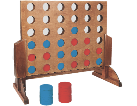 China LANGGE Wooden Connect Four Games Four In A Row Games Garden Games ...
