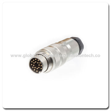 China M16 19PIN shield wire assembly connector with solder and crimp ...