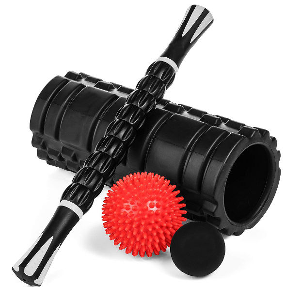 China High density hollow eva muscle yoga foam massage rollers set for ...