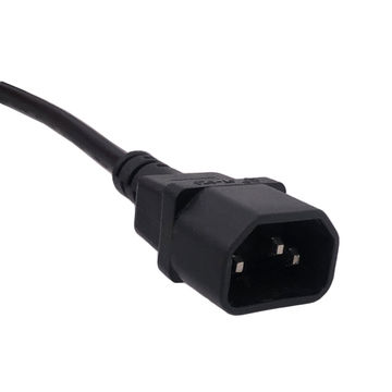 China IEC C14 to 2* IEC C13 Y shape splitter power extension cable ...