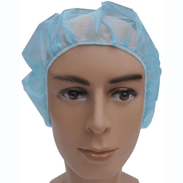 Surgical Bouffant Caps for Women Non-Woven Head Cover Hat Elastic Latex ...