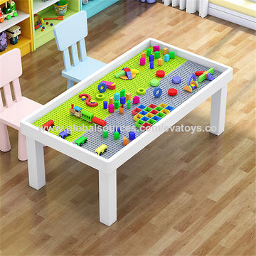 China Customize kids wooden building activity table for wholesale ...