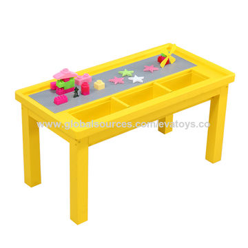 China Customize kids wooden building activity table for wholesale ...