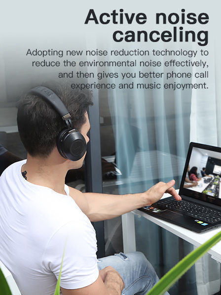 Wireless Bluetooth headset Bluedio H2 active noise cancelling over ear ...