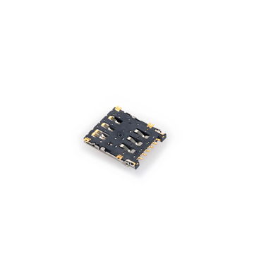 China 6 PIN Hinge Type NANO SIM Card Connectors H1.40MM with switch PIN ...