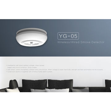 China Hot Wireless/Wired fire alarm Smoke +Temperature detector on ...