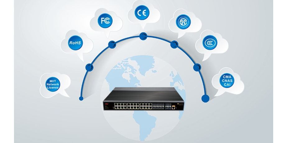 36-port L2+ managed industrial Ethernet switch with 24 *RJ45 and 8*GF ...