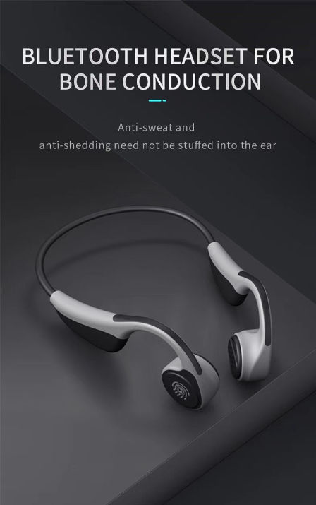 V9 Bone Conduction Headset Touch Control Gaming Earphone Wireless ...