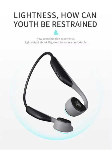 V9 Bone Conduction Headset Touch Control Gaming Earphone Wireless ...