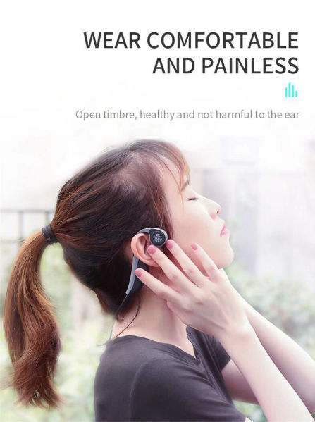 V9 Bone Conduction Headset Touch Control Gaming Earphone Wireless ...