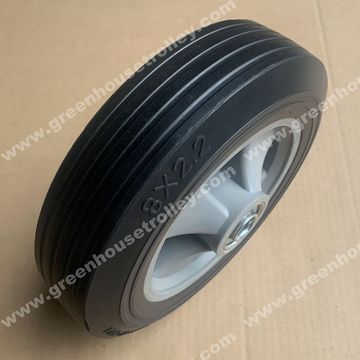 China 8" solid rubber wheel 200mm hantruck solid rubber tyre 8 inch ...
