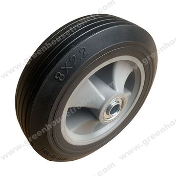 China 8" solid rubber wheel 200mm hantruck solid rubber tyre 8 inch ...