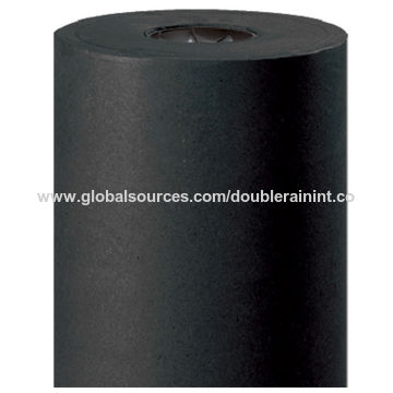 China Wood pulp smooth face 150~ 450gsm thick black paper board roll on ...
