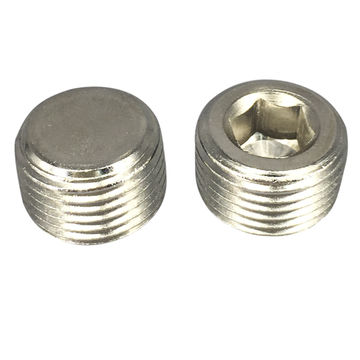 China 1/8" 1/4" 3/8" 1/2" 3/4" Male Thread Brass Pipe Hex Head End Cap ...