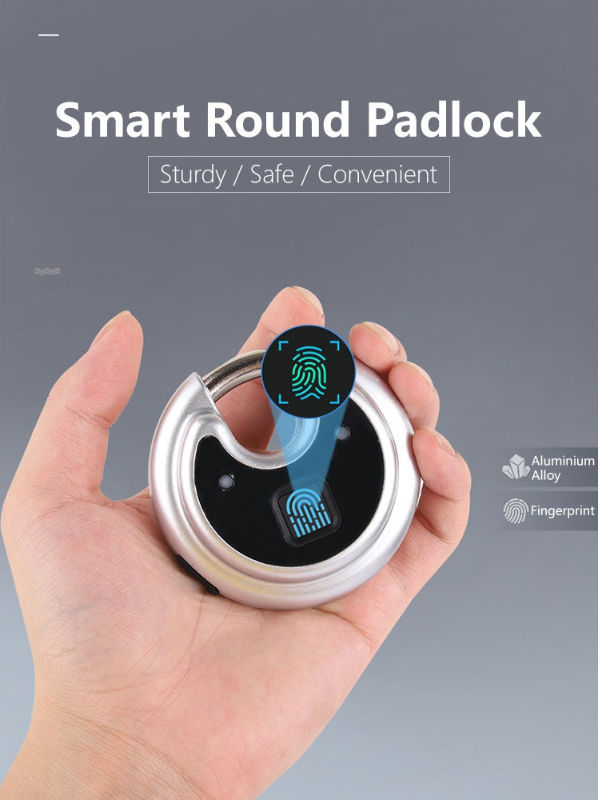 China Portable outdoor waterproof Smart Keyless Padlock Fingerprint ...