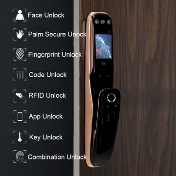 China Smart door lock with bluetooth wifi fingerprint face palm lock on ...