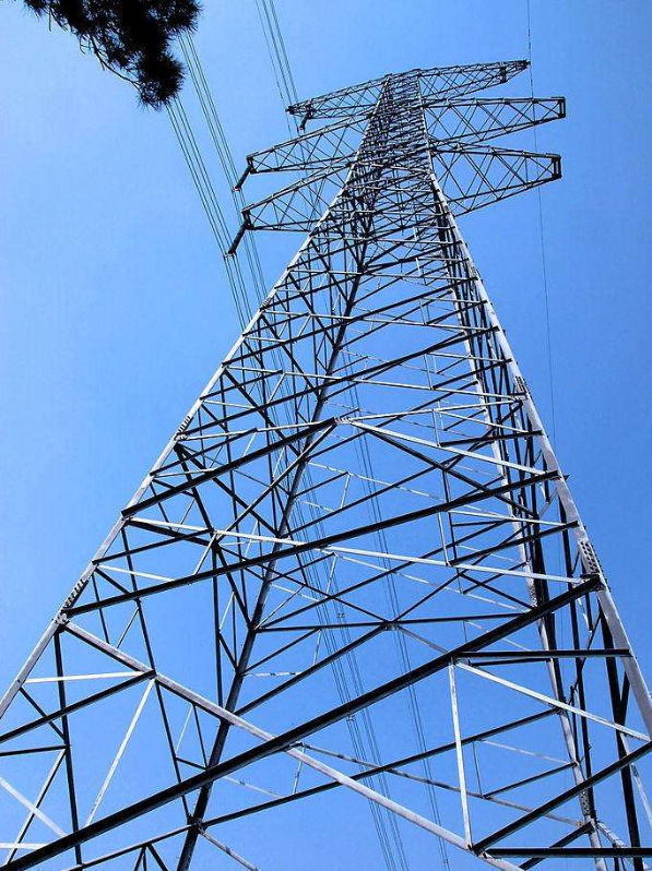 China Galvanized Angle Steel Structure Power Steel Transmission Towers ...