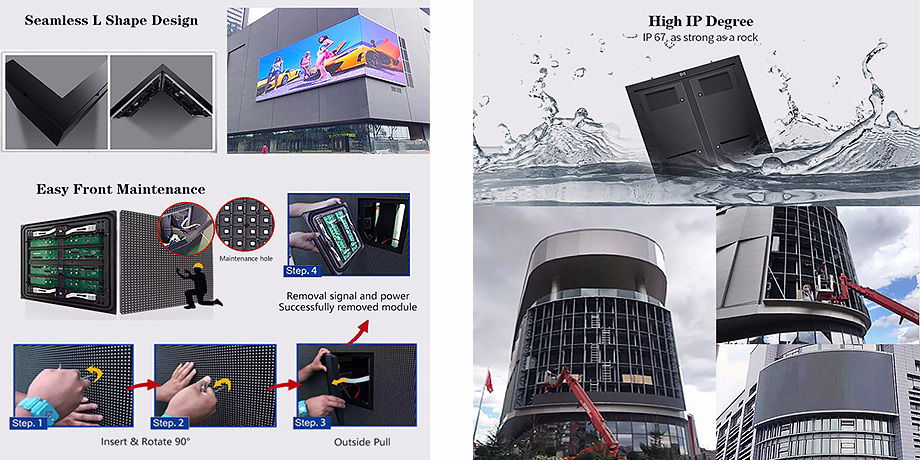 ChinaFull Color High Brightness Easy Maintenance Front Service Outdoor ...