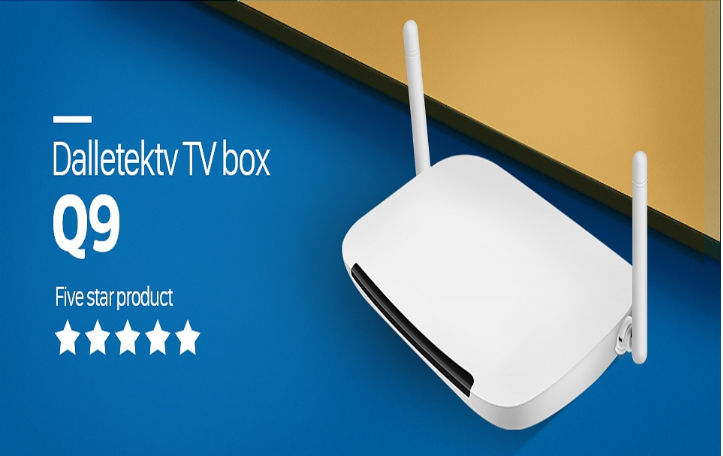 Q9(1+8G)iptv android tv box,smart tv box,4K HD Set-top Box Media Player ...