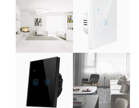 110V American Standard light Wifi Alexa Voice Control Wall Key Switch ...
