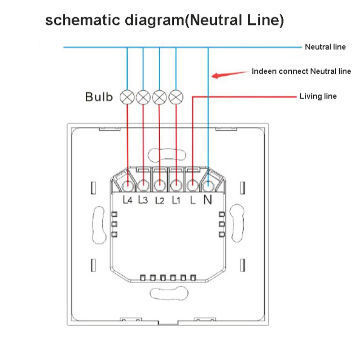 110V American Standard light Wifi Alexa Voice Control Wall Key Switch ...