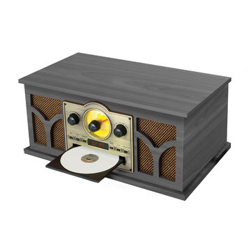 China Retro Turntable CD Combo Player with Bluetooth USB FM Radio and ...