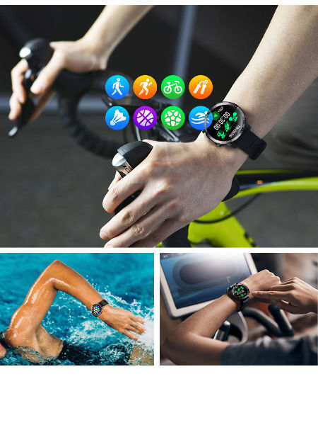 China BT calling smart watch, heart rate monitor, BP & BO monitor, 1.3 ...