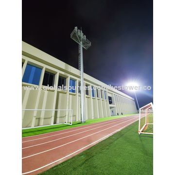 China Hot Dipped Galvanized Tubular Steel Structure Lighting Pole tower ...