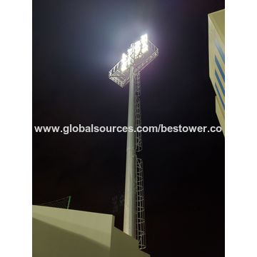China Hot Dipped Galvanized Tubular Steel Structure Lighting Pole tower ...