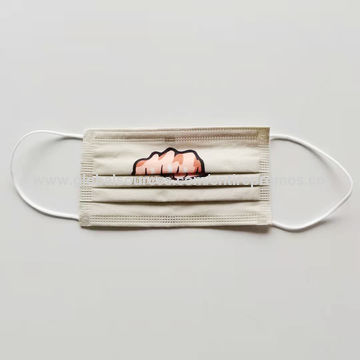 China Custom Printed Disposable Masks - 3ply; Disposable Non-Woven Face ...