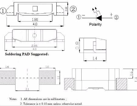 Side-view LEDs 335 SMD Red light LED diode, Side-view LEDs Red SMD LED ...