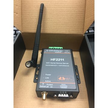 China HF2211 Industrial Modbus Serial Server RS232 / RS485 / RS422 to WiFi / Ethernet Converter ...