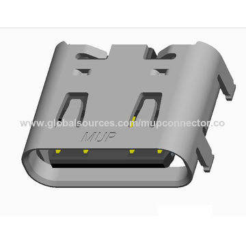 China MUP-U20405 16PIN USB C connector in chargers TOP mount type CH 1. ...