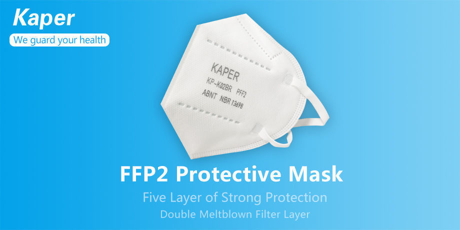 Whitelist manufacturer five-layer respirator KN95 CE FFP2 disposable dust mask with Brazil NRS ...
