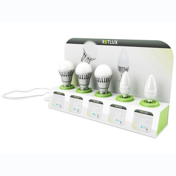 China Retail lamp bulb Display Stands lighting counter top on Global ...