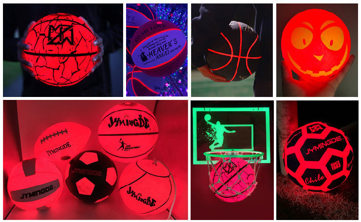 China Glow playground ball,5inch,Luminous rubber kickball,glow in the ...