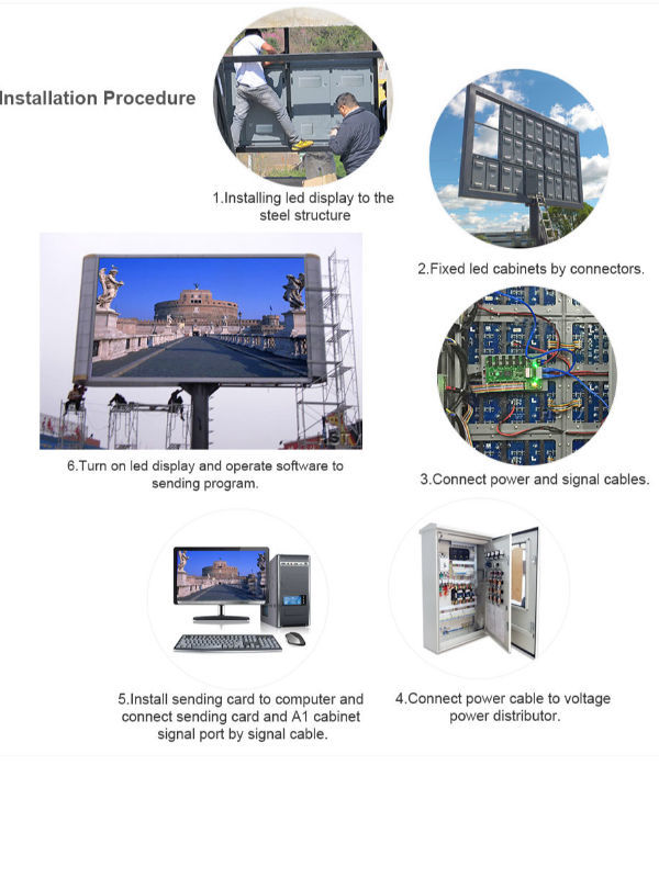 China High brightness P8 Outdoor stadium LED screen display Panel with ...