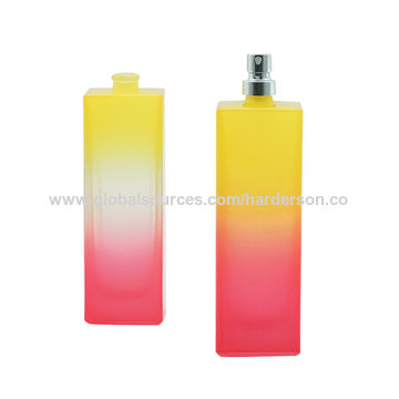 China 100ml square shape perfume bottle modern custom bottle perfume in ...