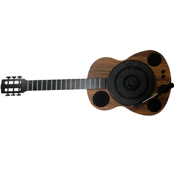 China Guitars Shaped Vertical Bluetooth Vinyl Turntable 3 Speed Record ...