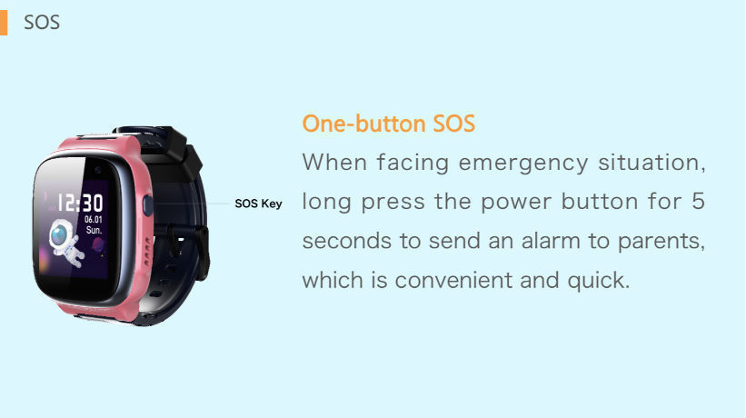 360 E1 Kids Smart Watch Waterproof-IPX8 4G video call and Camera 800mAh ...