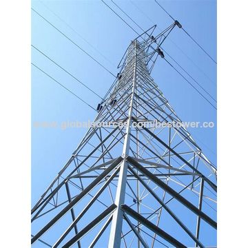 China4 Legs Galvanized Lattice Steel Structure Power Steel Transmission ...