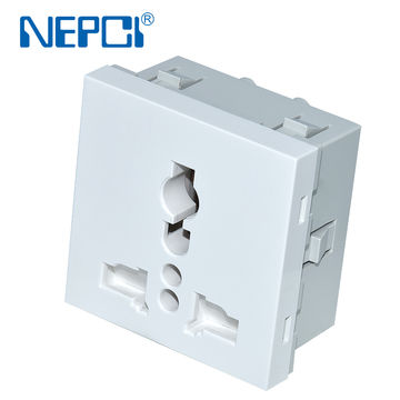China British socket 3pins XJY-QB-30-A, 45x45 UK power socket module 13A with switch PC fire ...