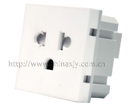 China U.S power socket module 2P+E, XJY-QB-43 American socket with ...