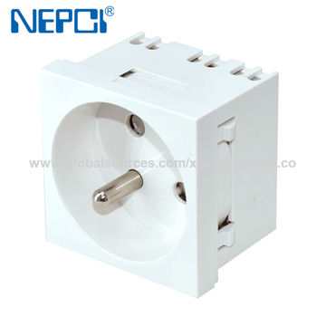 China U.S power socket module 2P+E, XJY-QB-43 American socket with ...